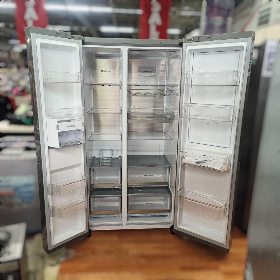 LG Refrigerator 2 Door Side by Side Inverter 24.5cu.ft RVS-M245NS 220v ...