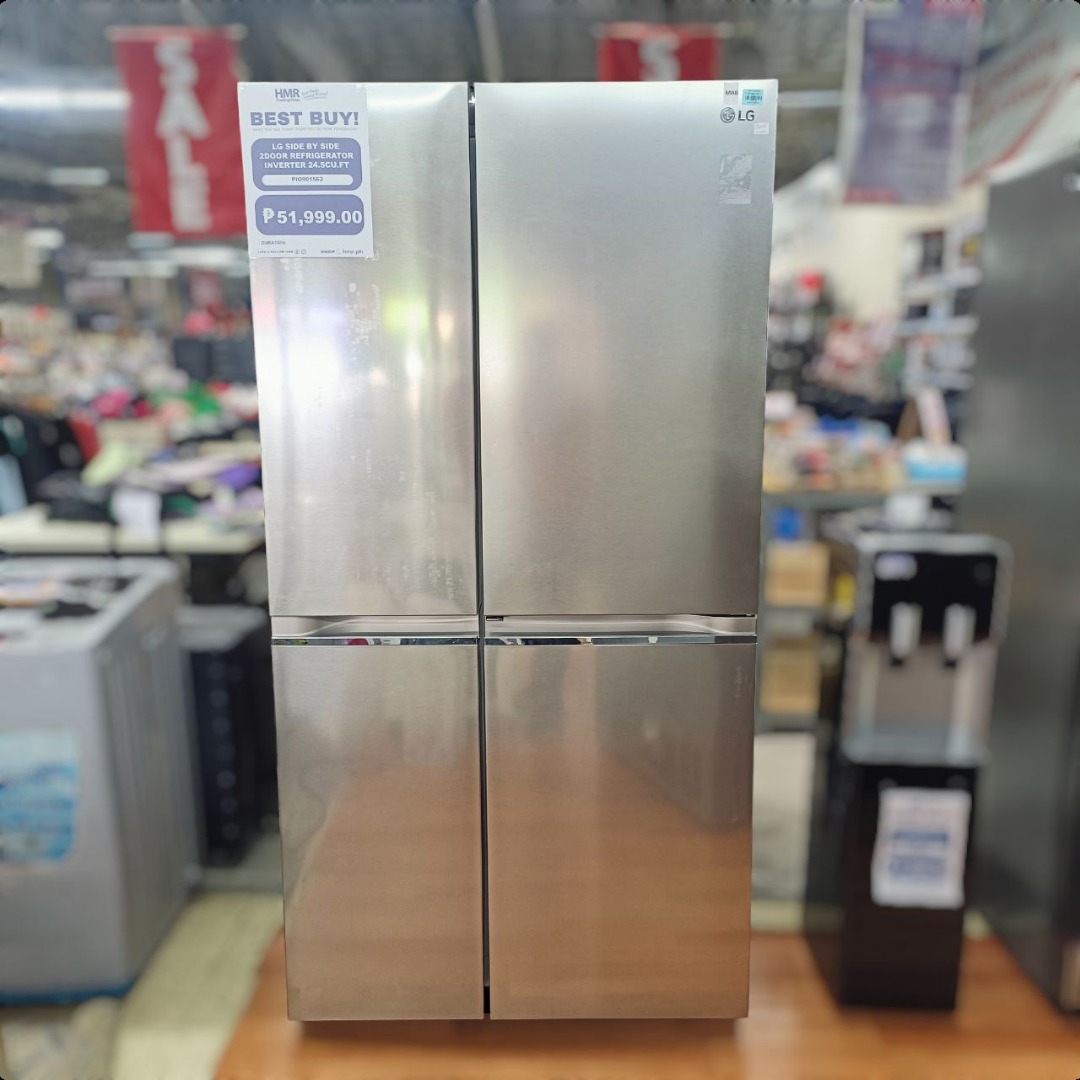 LG Refrigerator 2 Door Side by Side Inverter 24.5cu.ft RVS-M245NS 220v ...