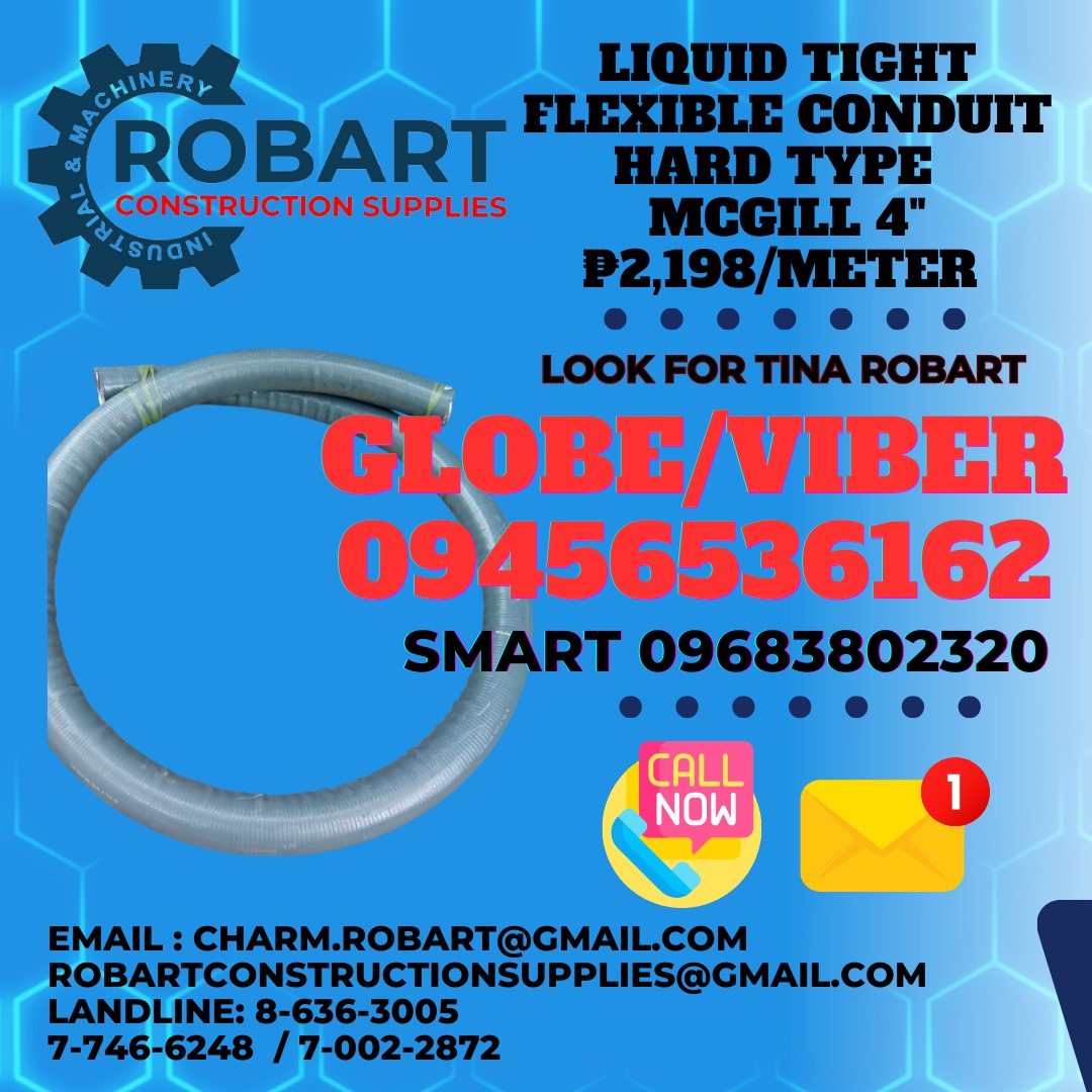 Liquid Tight Flexible Conduit Hard Type Mcgill 4", Commercial ...