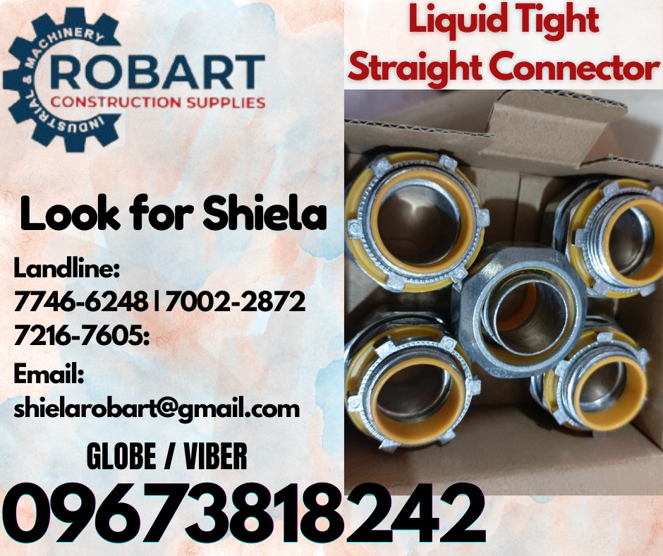 Liquid Tight Straight Connector, Commercial & Industrial, Construction ...