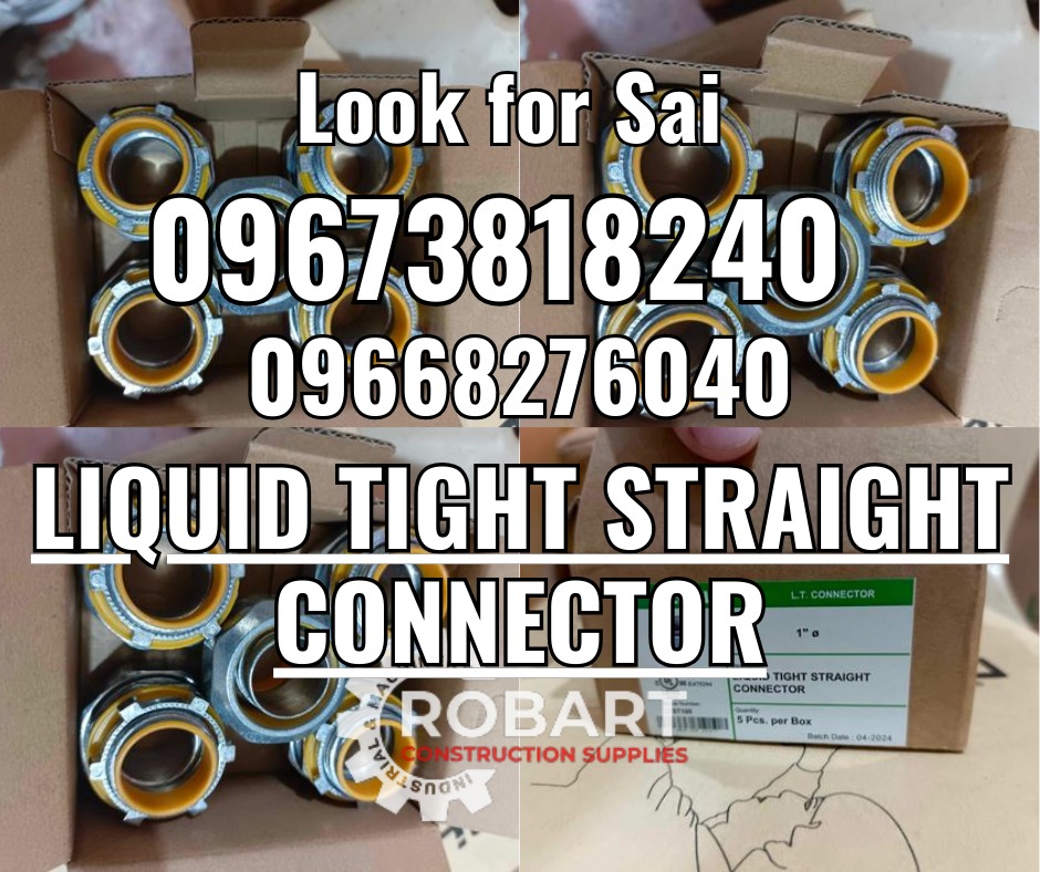 Liquid Tight Straight Connector, Commercial & Industrial, Construction ...