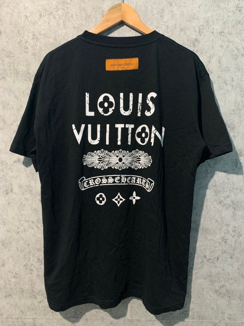 Louis Vuitton x Chrome Hearts Tshirt, Luxury, Apparel on Carousell