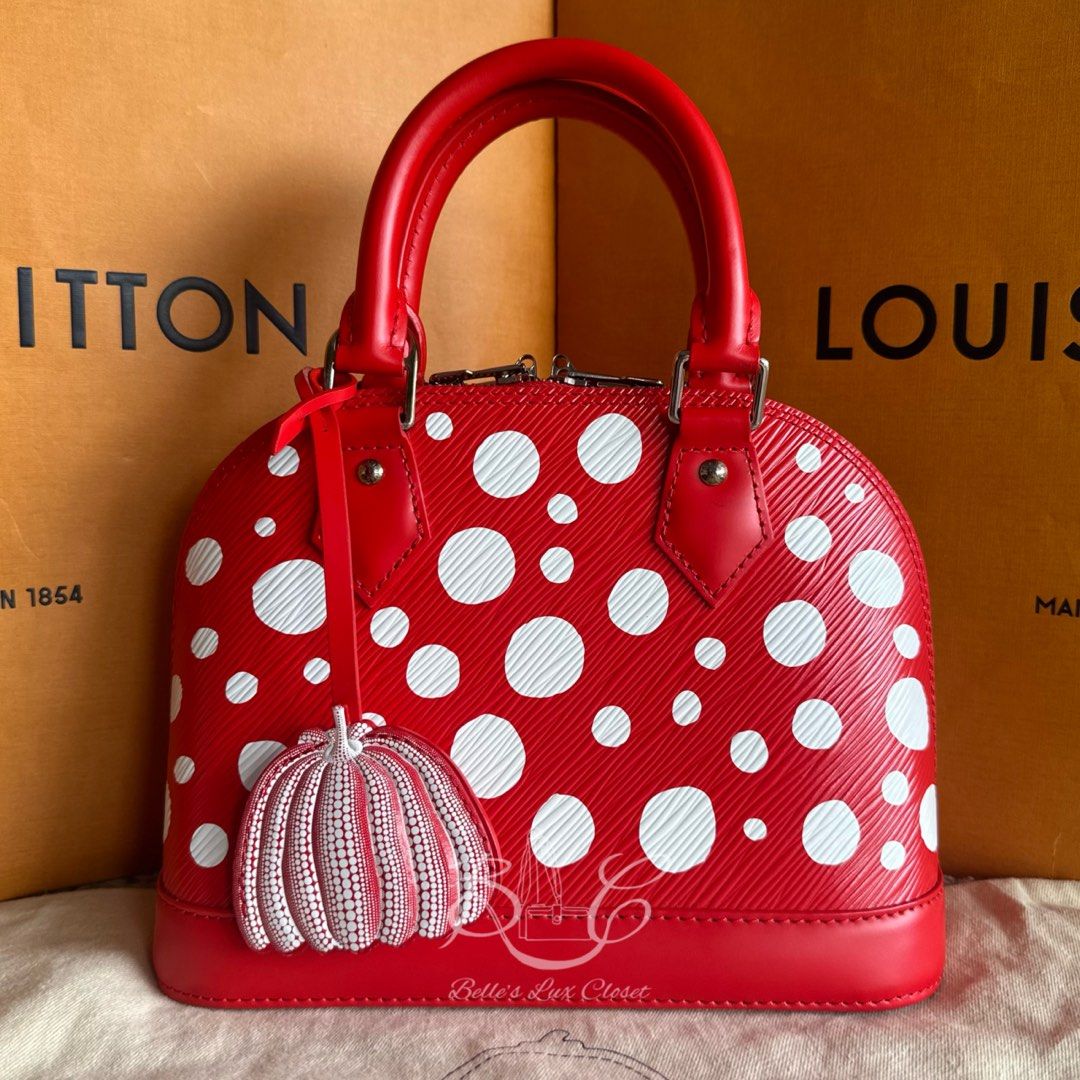 Louis Vuitton x Yayoi Kusama Alma BB Rogue White Epi, Luxury, Bags ...