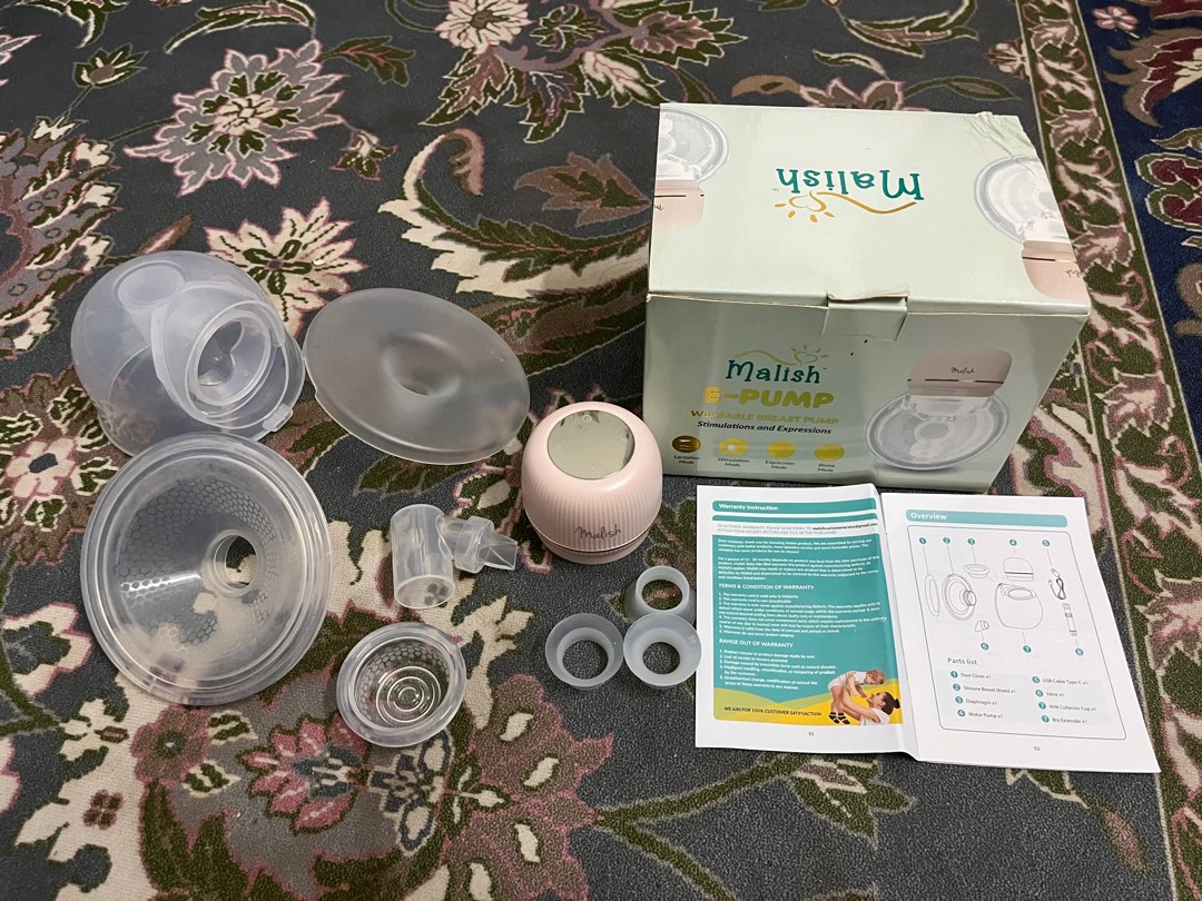 MALISH E-PUMP WEARABLE HANDSFREE, Babies & Kids, Nursing & Feeding, Breastfeeding & Bottle ...