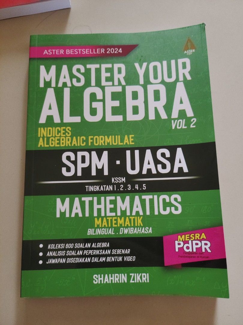MASTER YOUR ALGEBRA VOL 2, Hobbies & Toys, Books & Magazines ...