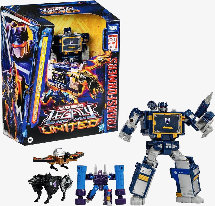 MISB Hasbro Transformers Legacy United Leader Class G1 Universe Soundwave, Decepticon Rumble ...