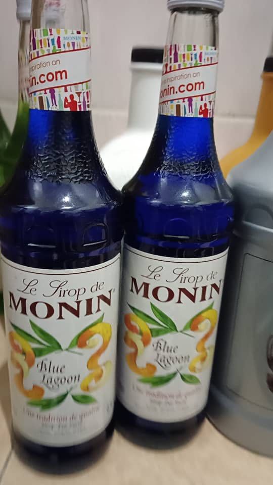Monin Blue Lagoon Syrup, Food & Drinks, Beverages on Carousell