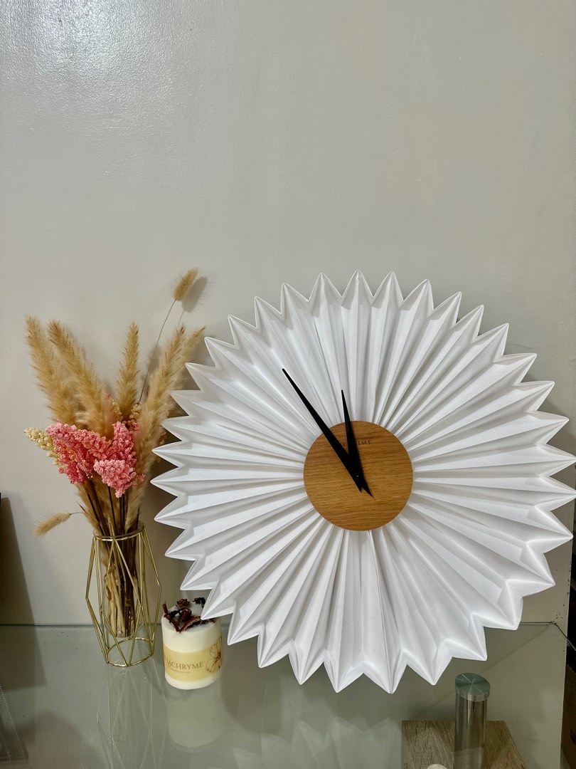 Nextime Origami Wall Clock, Furniture & Home Living, Home Decor, Clocks ...