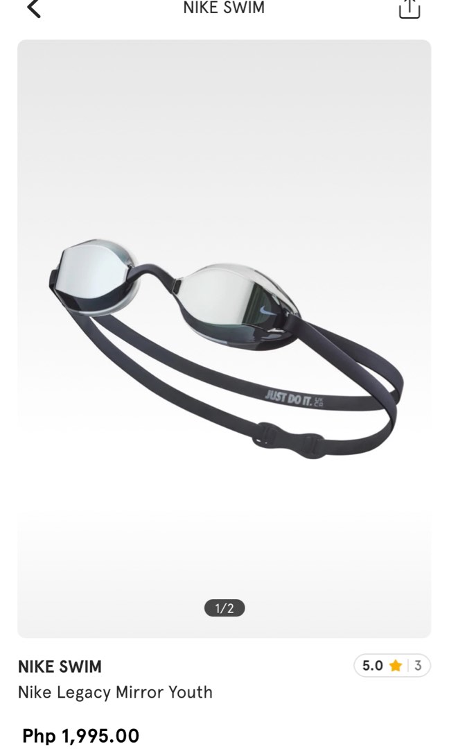 NIKE LEGACY MIRROR GOGGLES, Sports Equipment, Sports & Games, Water ...