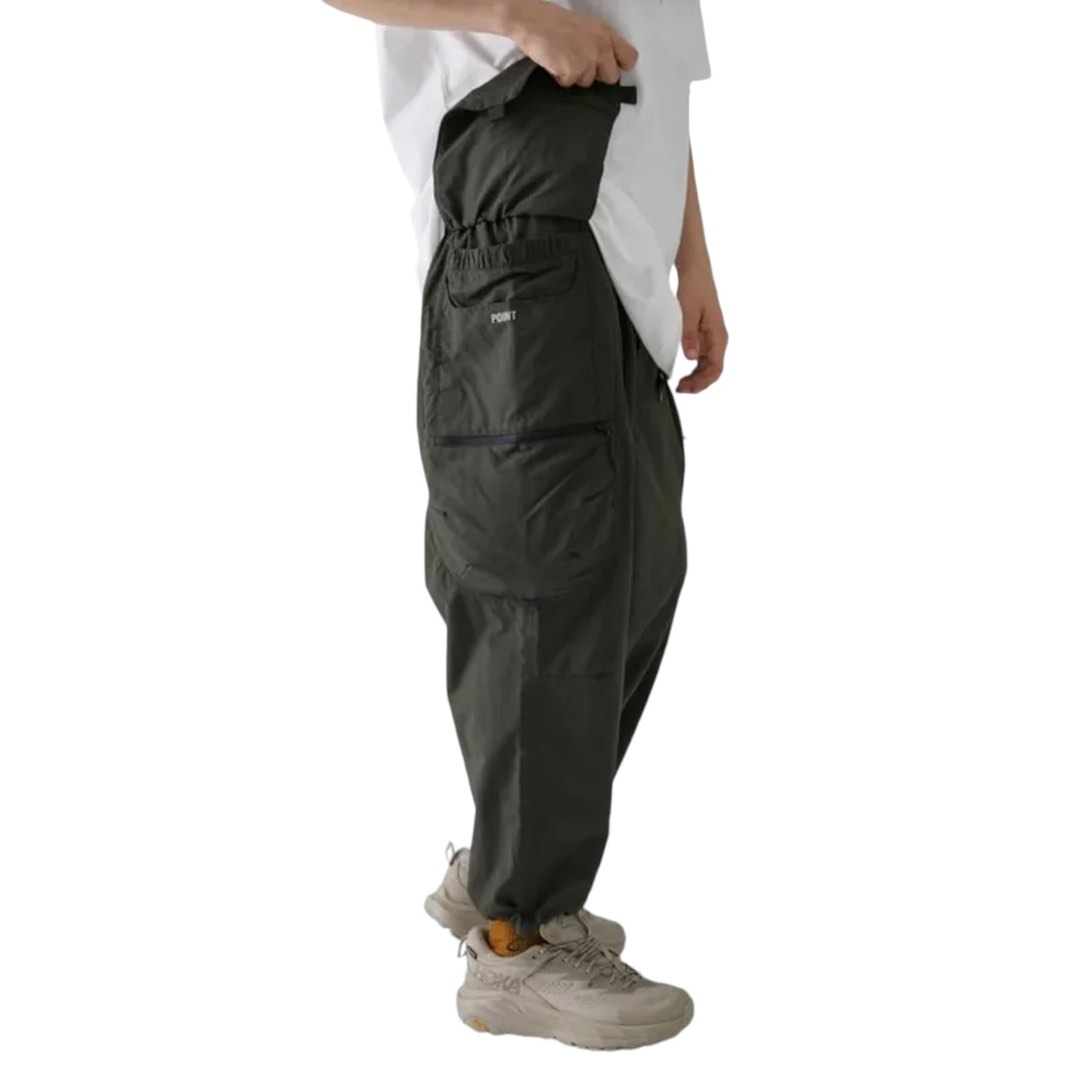 Nine Point Nine - Black Utility Peak Nylon Pants, Men's Fashion ...