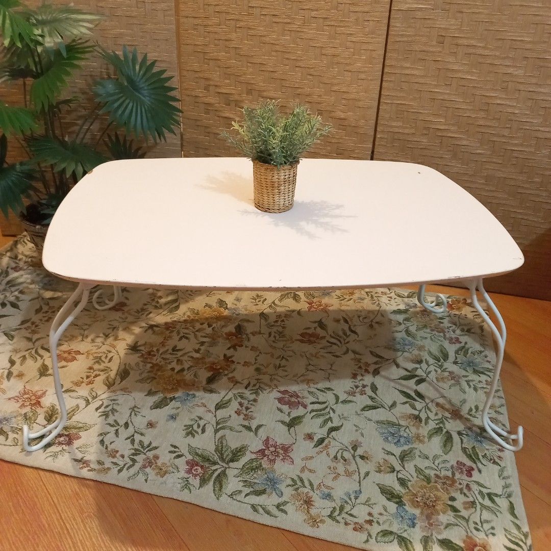 Nitori folding center table cat legs, Furniture & Home Living ...