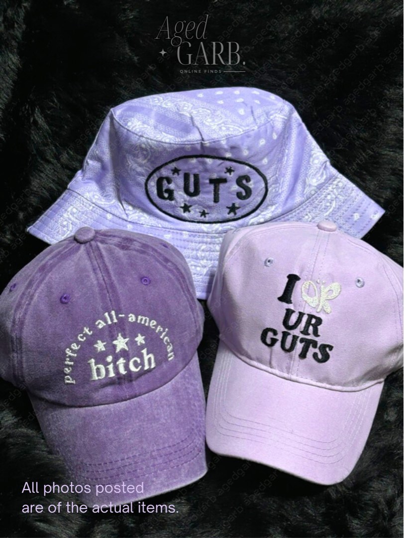 Olivia Rodrigo GUTS World Tour Unofficial Fanmade Embroidered Ball Caps ...