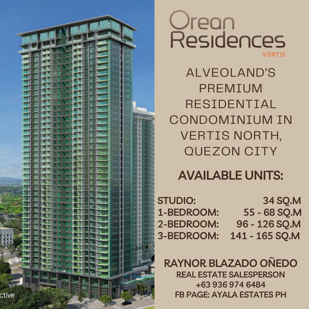 Orean Residences at Vertis North, Property, For Sale, Apartments ...