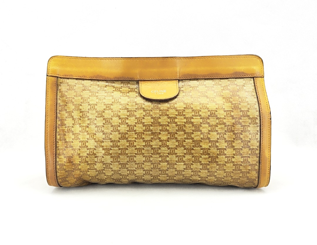 original CELINE monogram logo velcro vintage clutch, Men's Fashion ...