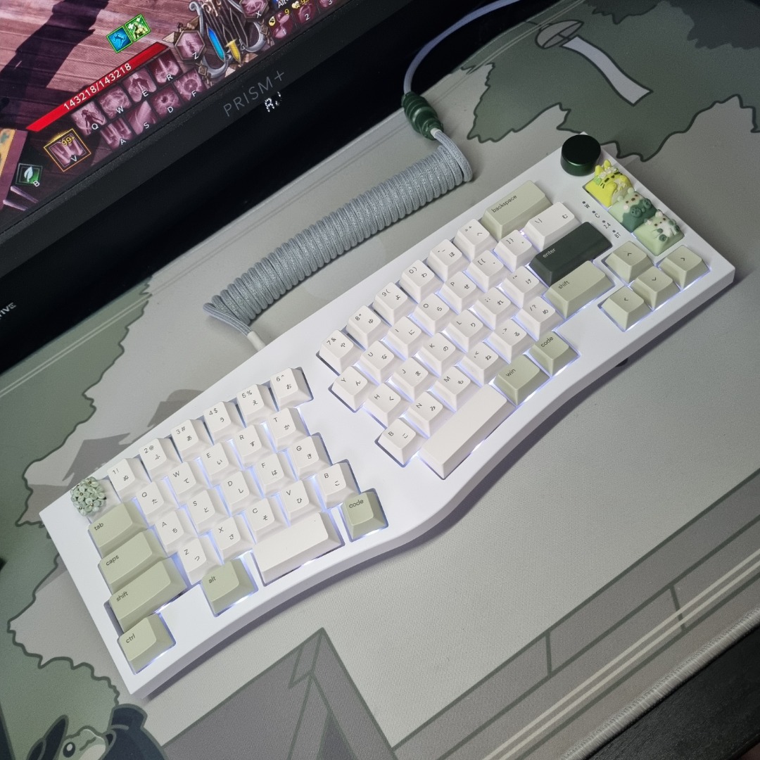 Osume Matcha Hiragana Keycap, Cable, Deskmat, Computers & Tech, Parts ...