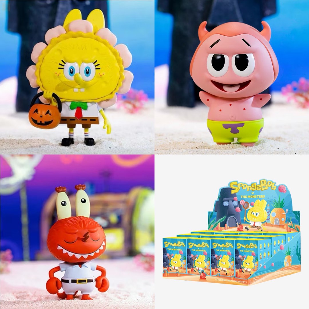 Pop Mart Spongebob x The Monsters, Hobbies & Toys, Toys & Games on ...