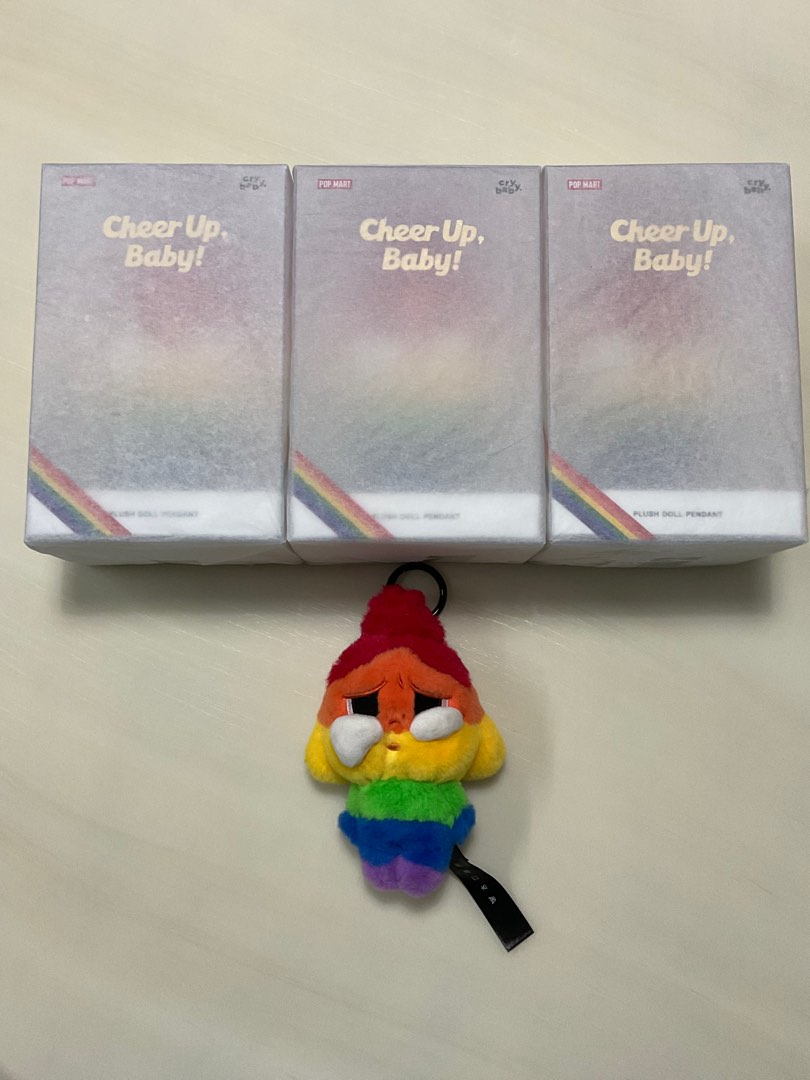 Popmart Crybaby Cheer Up, Baby! Series Plush Doll Pendant, Hobbies ...