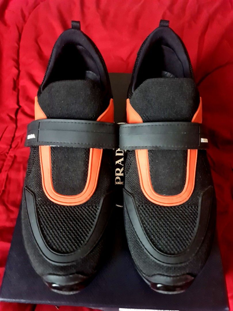prada shoes cloudbust orange