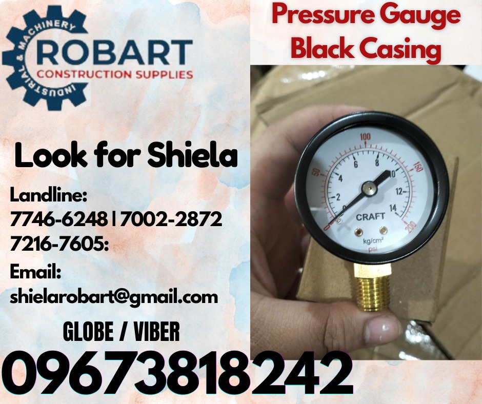 Pressure Gauge Black Casing, Commercial & Industrial, Construction ...