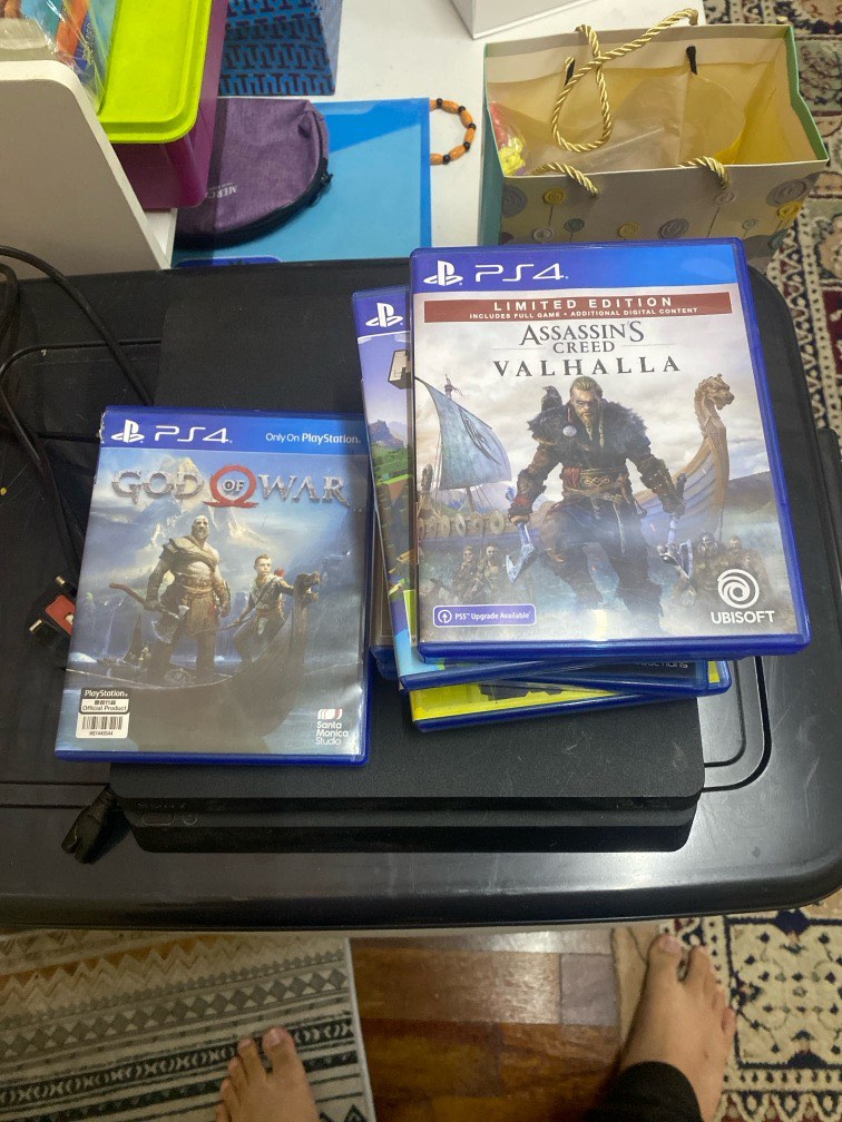 Ps4 slim 500 gb + 8 ps4 original games *no controller, Video Gaming, Video Game Consoles ...
