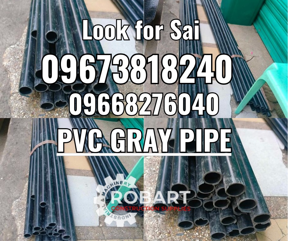 PVC Gray Pipe, Commercial & Industrial, Construction Tools & Equipment ...