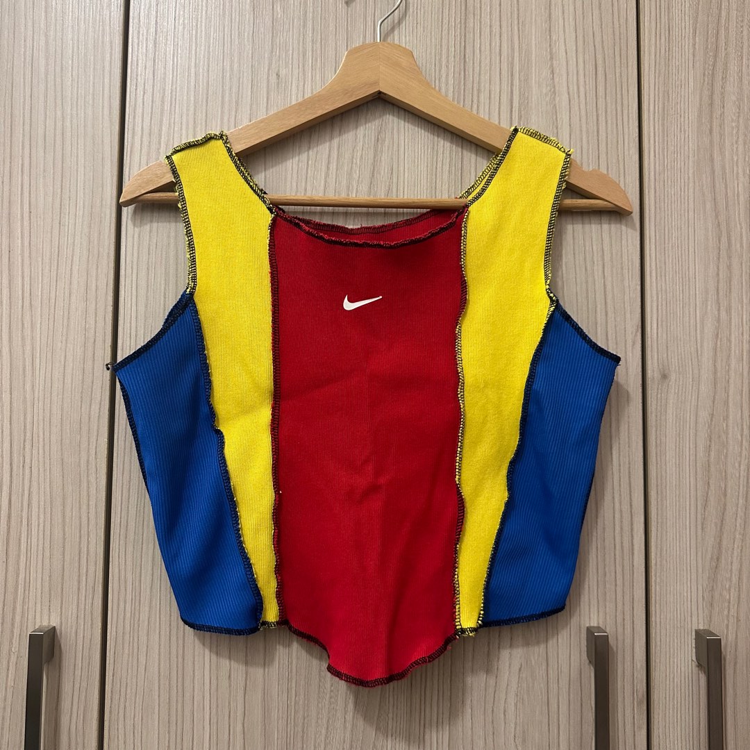 Reworked Nike top, Women's Fashion, Tops, Sleeveless on Carousell