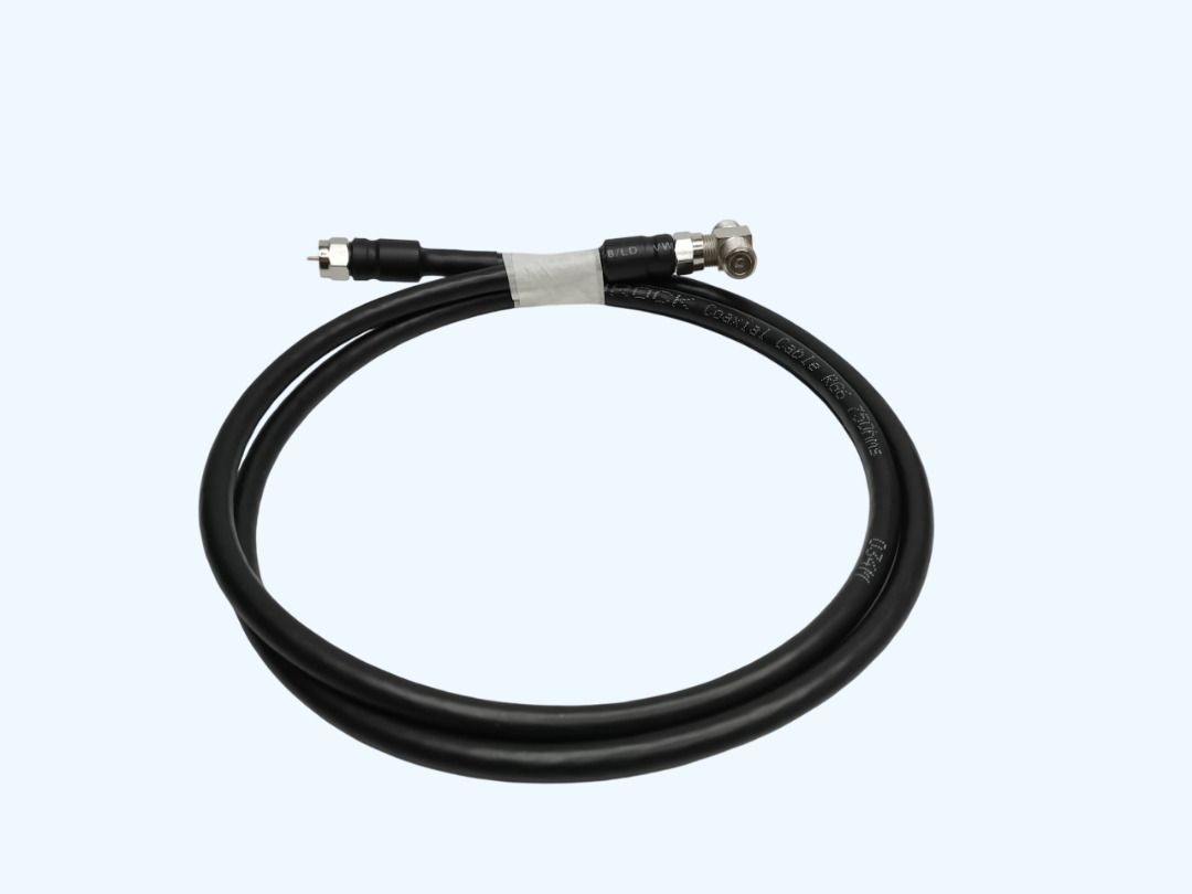 RG6 COAXIAL CABLE with F CONNECTOR MALE to 2-WAY FEMALE SPLITTER HIGH ...