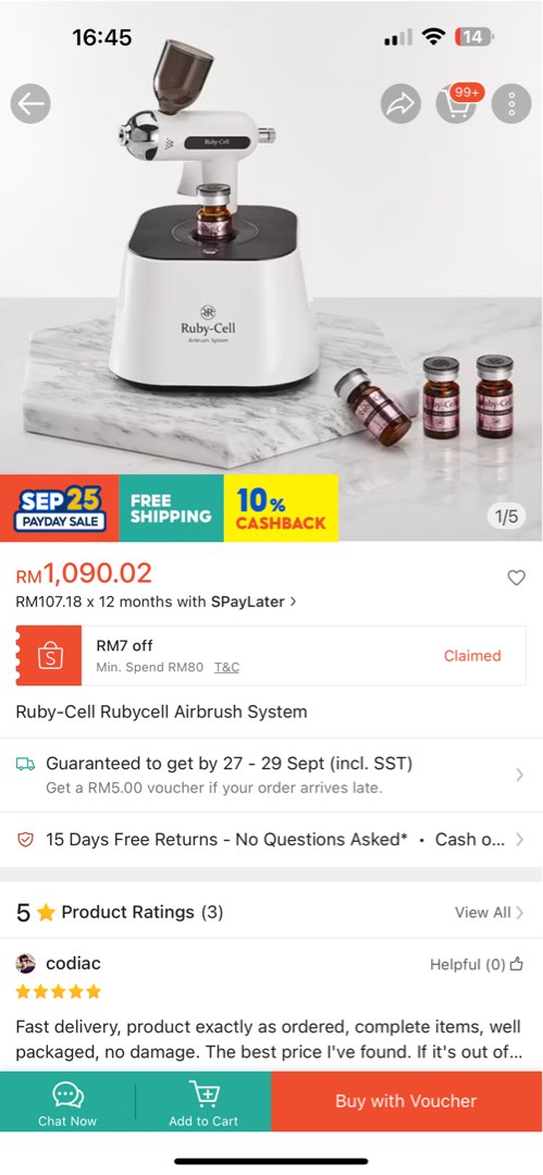 Rubycell airbrush only, Beauty & Personal Care, Face, Face Care on Carousell
