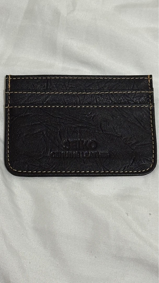 Seiko Genuine Leather Card Holder, Women's Fashion, Bags & Wallets ...