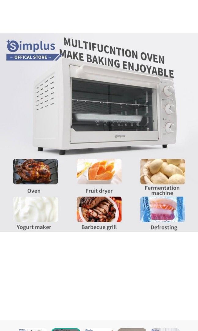 Simplus Electric Oven, TV & Home Appliances, Kitchen Appliances, Ovens ...