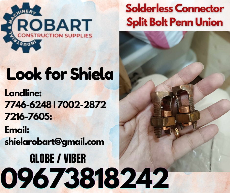 Solderless connector split bolt, Commercial & Industrial, Construction ...