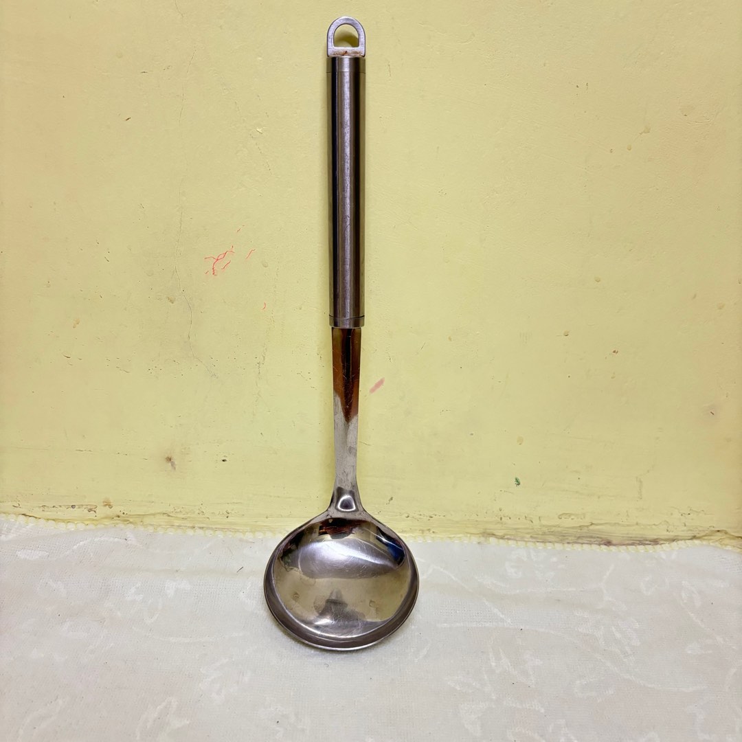 Stainless steel sandok cooking utensils soup laddle, Furniture & Home ...
