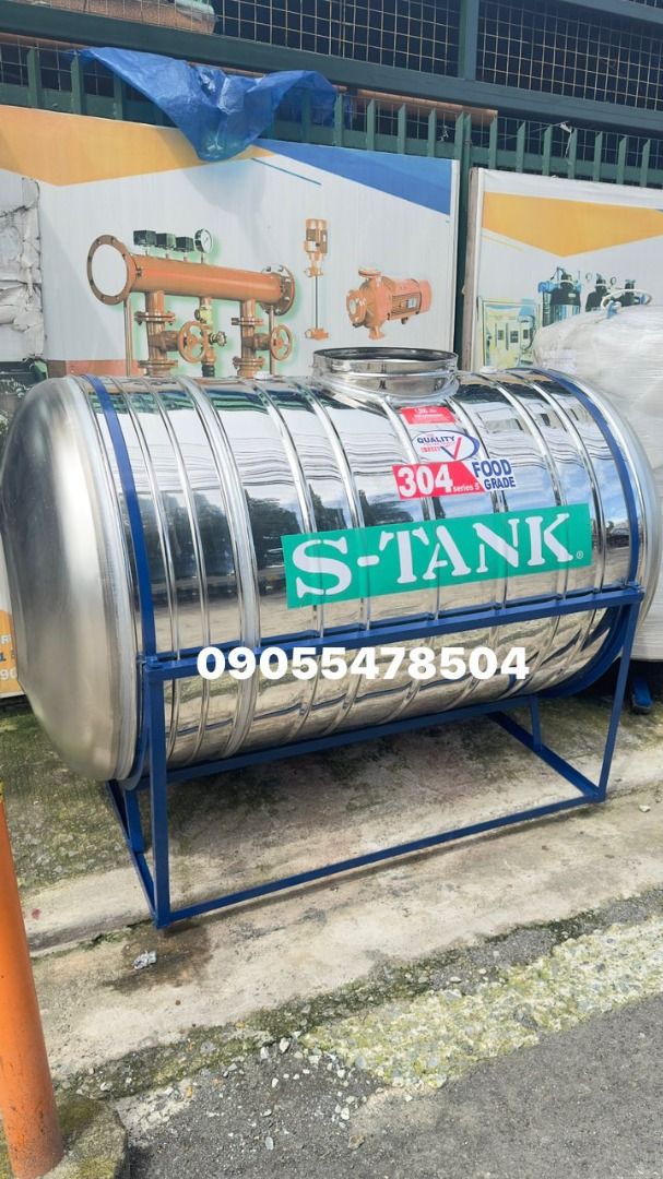 Stank stainless steel water tank horizontal type 1500 liters, Furniture ...