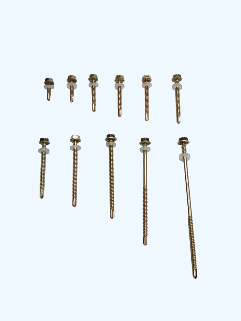 TEX SCREW STEEL METAL (1-PC per ORDER), NEAT SPIRAL THREAD HEXAGON SELF ...