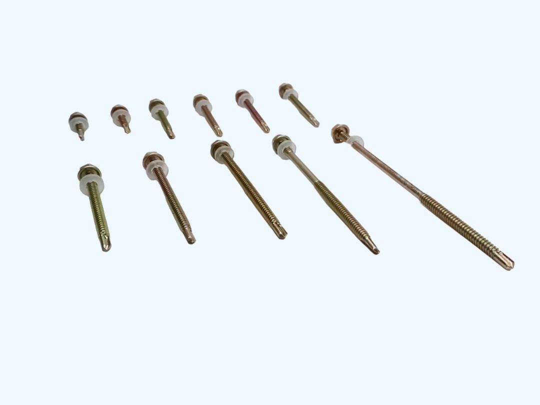 TEX SCREW STEEL METAL (1-PC per ORDER), NEAT SPIRAL THREAD HEXAGON SELF ...