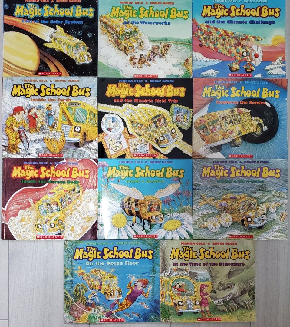 The Magic School Bus (11 books), 興趣及遊戲, 書本 & 文具, 兒童書籍 - Carousell