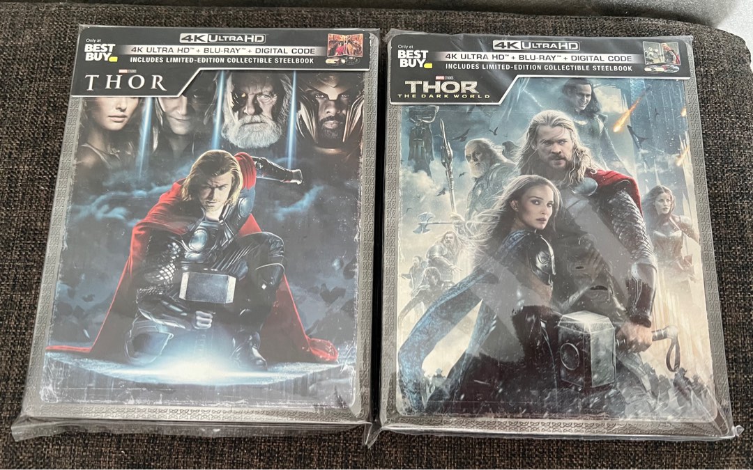 Thor 1 & 2 4K Steelbooks, Hobbies & Toys, Music & Media, CDs & DVDs on ...