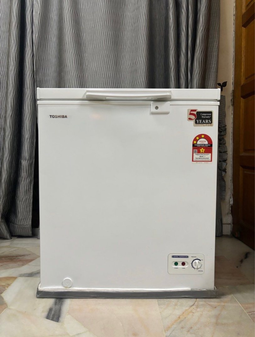Toshiba Chest Freezer Peti Beku, TV & Home Appliances, Kitchen ...