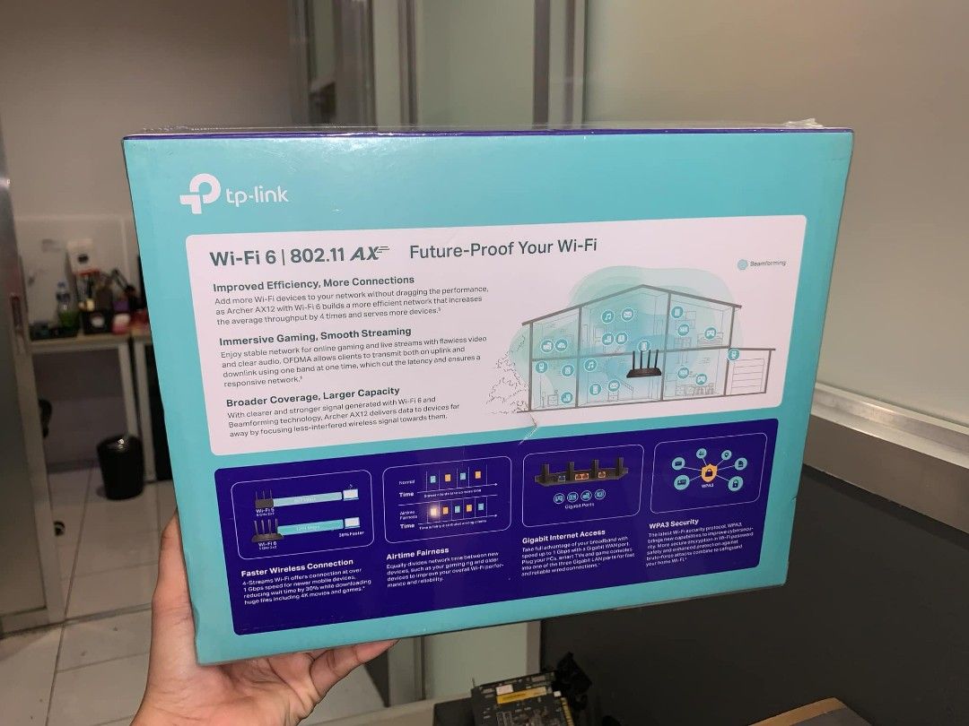 TP-Link Archer AX12 AX1500 Next-Gen WiFi 6 Gigabit Router, Computers ...