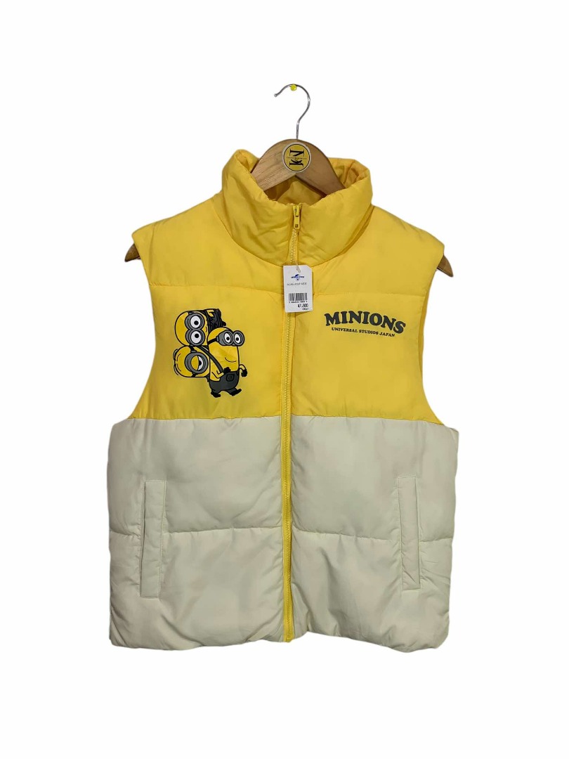 UNIVERSAL STUDIOS JAPAN MINION PUFFER VEST (UNISEX), Men's Fashion ...