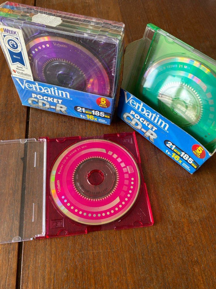Verbatim Mini CDR / Pocket CD-R, Computers & Tech, Parts & Accessories ...