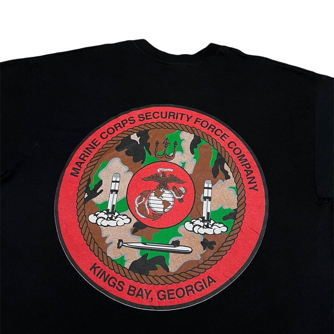 VINTAGE 2000 US MARINE CORPS USMC SUBMARINE MILITARY BASE TEE, Men's ...