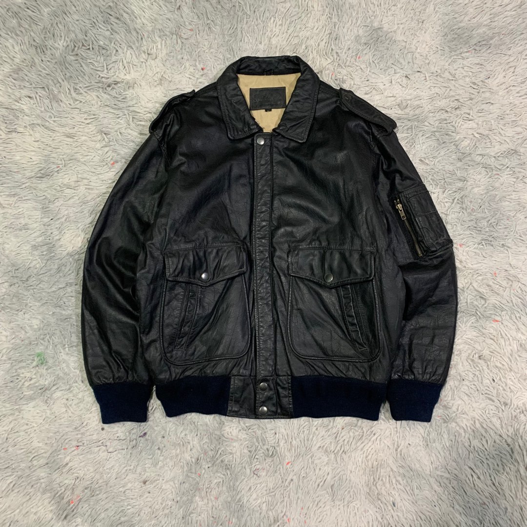 Vintage sub urban leather bomber jacket, Men's Fashion, Coats, Jackets ...