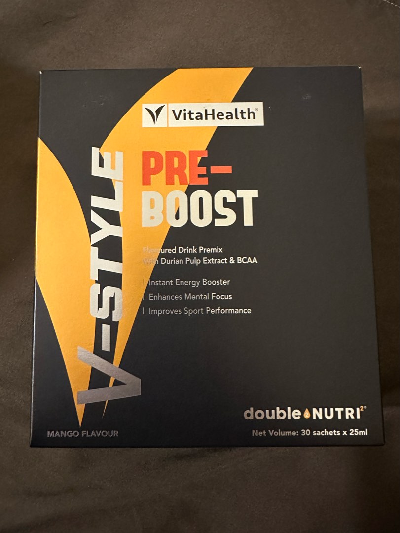 V-STYLE Pre Boost 30s, Health & Nutrition, Health Supplements, Sports ...
