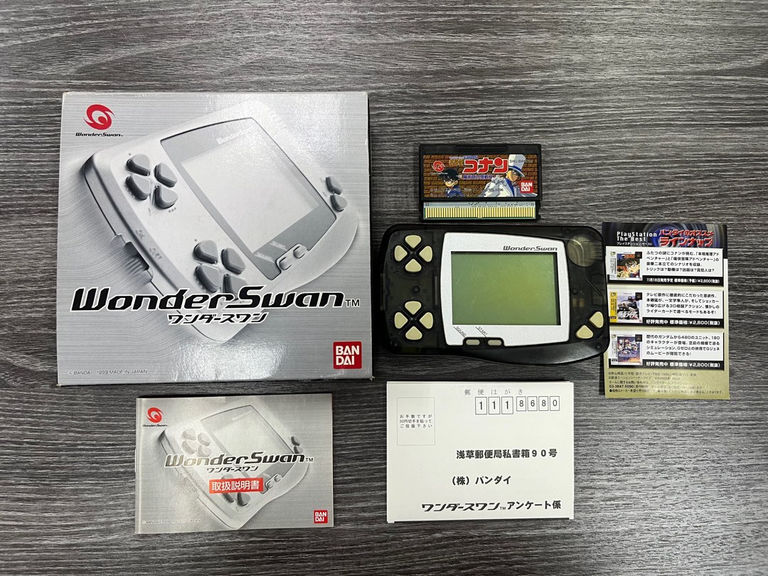 WONDERSWAN (SKELETON BLACK)+ GAMES, Video Gaming, Video Game Consoles ...