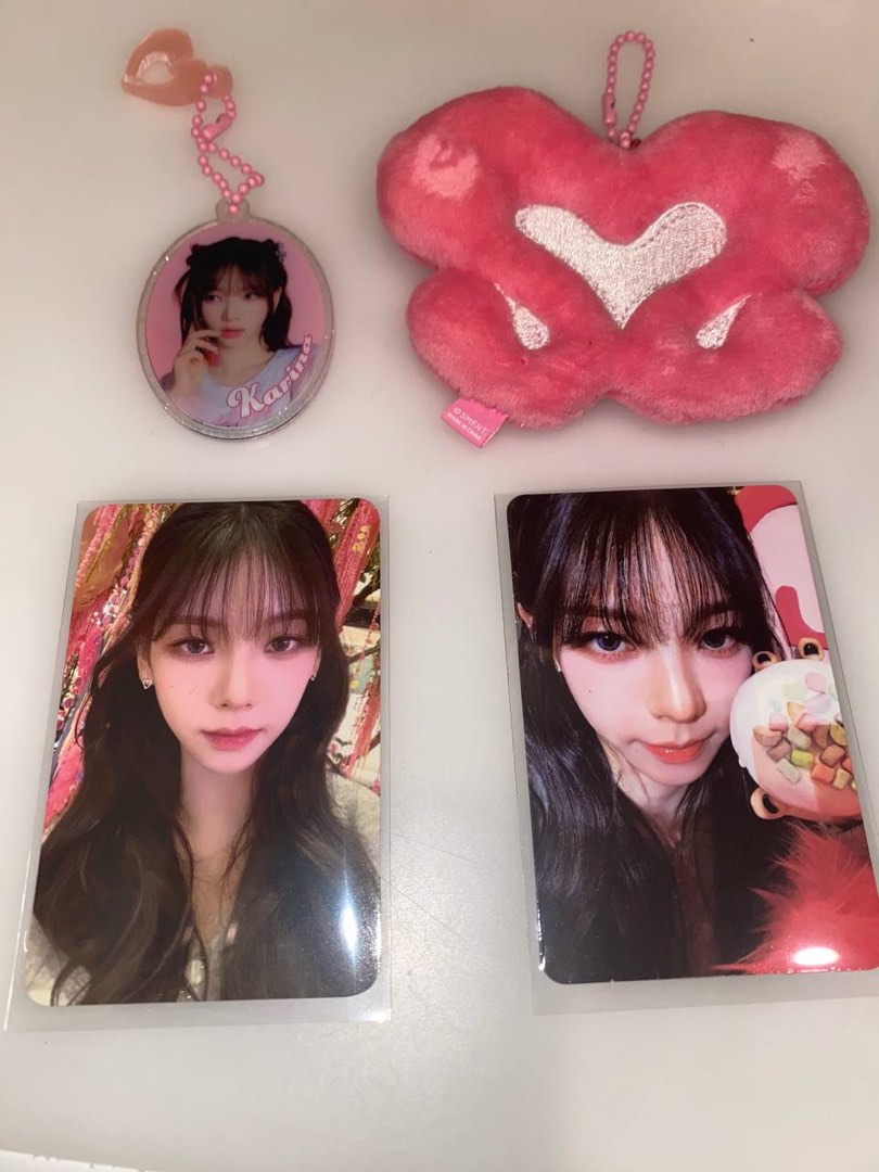 WTS AESPA KARINA MERCH LOOSE PCS KEYRING ON HAND, Hobbies & Toys ...