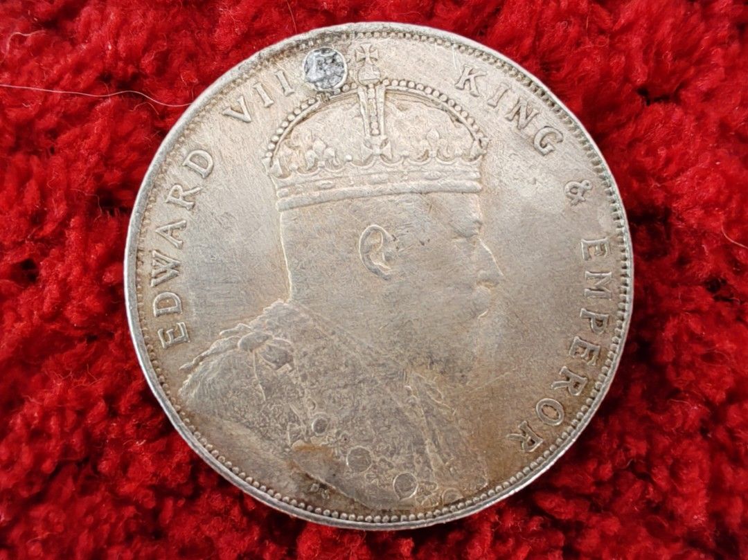 1 Dollar Straits Settlements King Edward VII 1908 Silver Coin, Hobbies & Toys, Collectibles ...