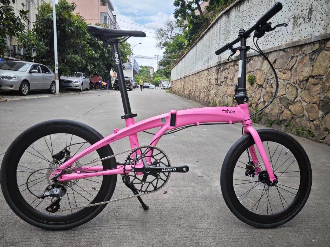 2024 新顏色車架 FNHON TORNADO DG2018 TIAGRA 10速 油剎 20吋 451 鋁合金 折叠車 送水架前後蛙燈叮叮, 運動產品, 單車及配件, 單車 - Carousell