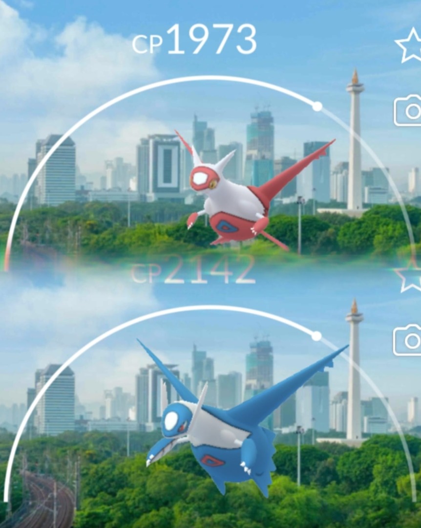 雅加達紀念背卡 拉帝歐斯 拉帝亞斯 Latias Latios 傳說 背景 location card background 寶可夢 ...
