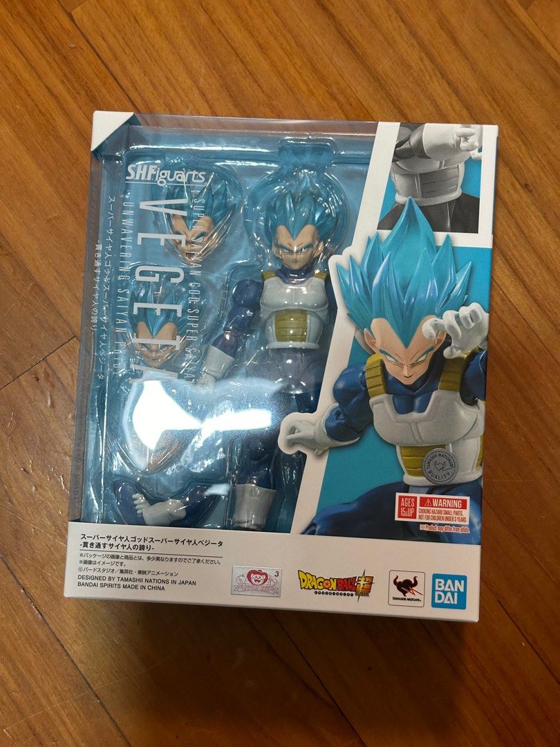 現貨 青衣 SHF Vegeta 比達 super saiyan god super saiyan 龍珠 SSGSS 龍珠超, 興趣及遊戲, 玩具 & 遊戲類 - Carousell